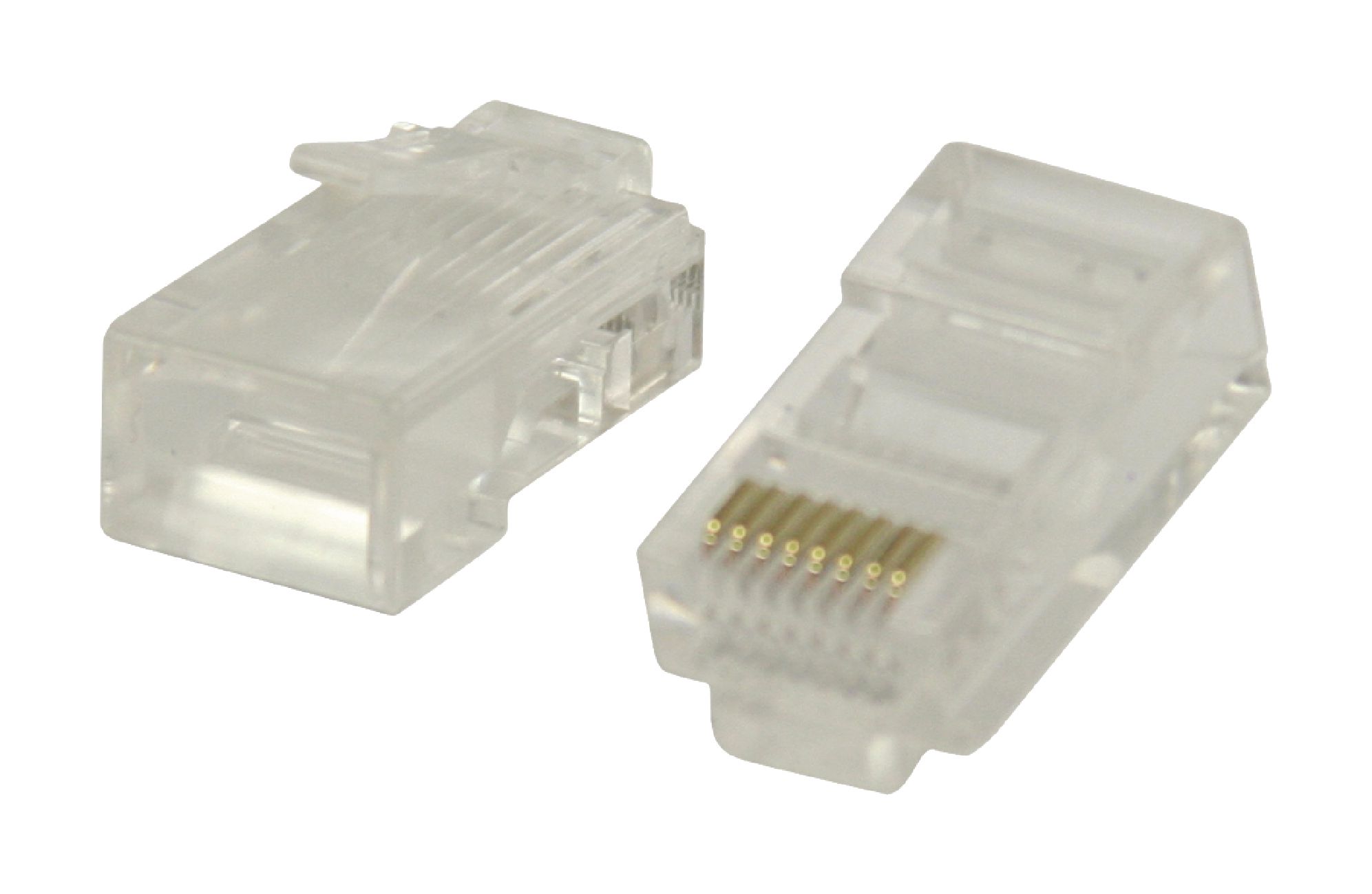 Conectores RJ45 de uso fácil para cables UTP CAT5 trenzados 10 uds ...