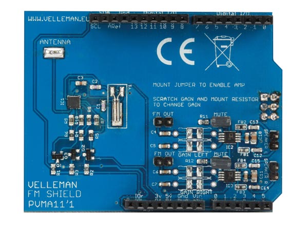 FM RADIO SHIELD PARA ARDUINO® - DJMania
