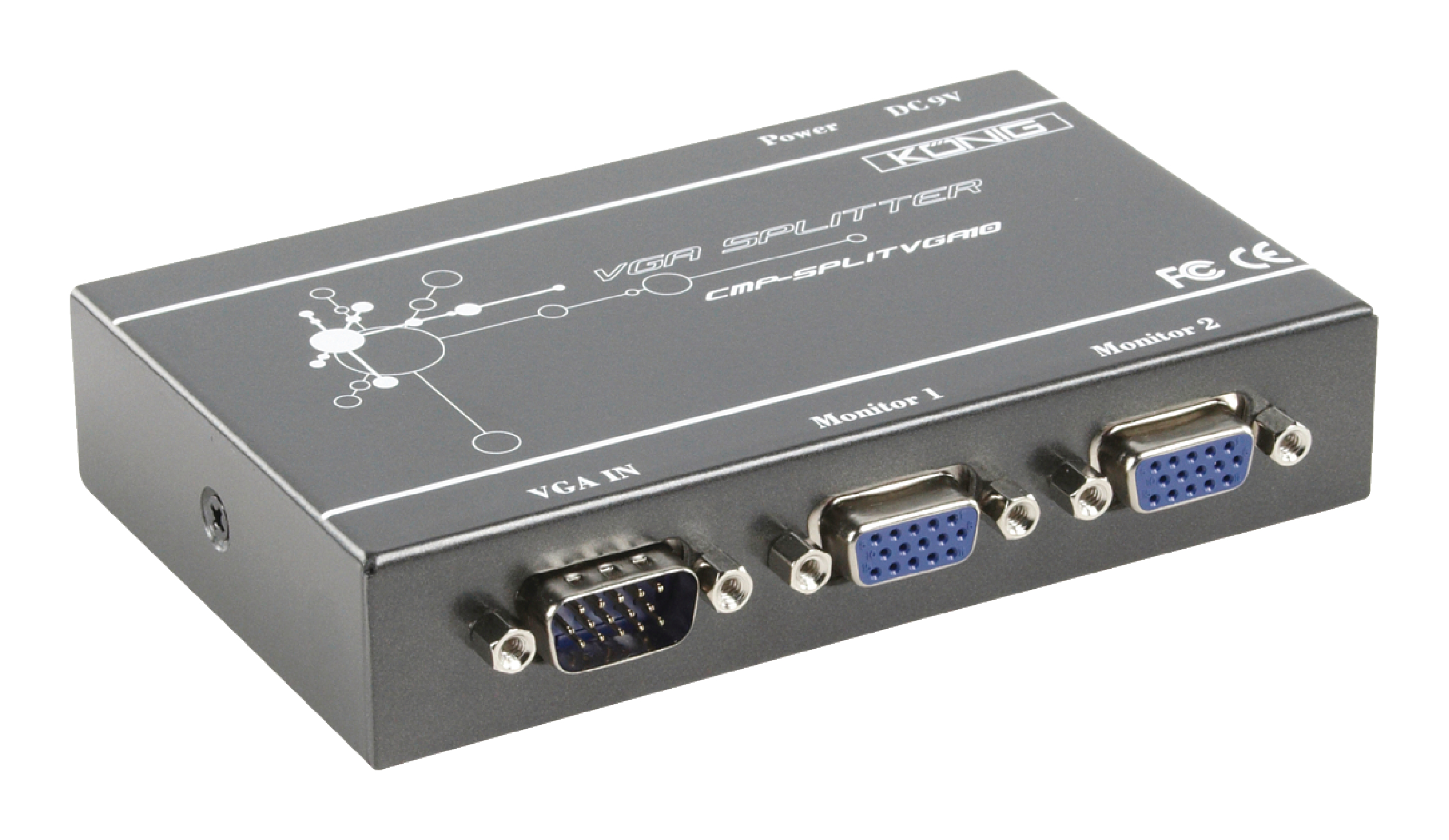 Divisor VGA profesional de 2 puertos - DJMania