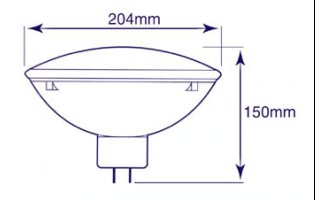 Lampara PAR64 General Electric 1000W - WFL - DJMania