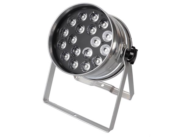 HQ Power LED PAR 64 RGBW 18 x 4 W - Cromado - DJMania