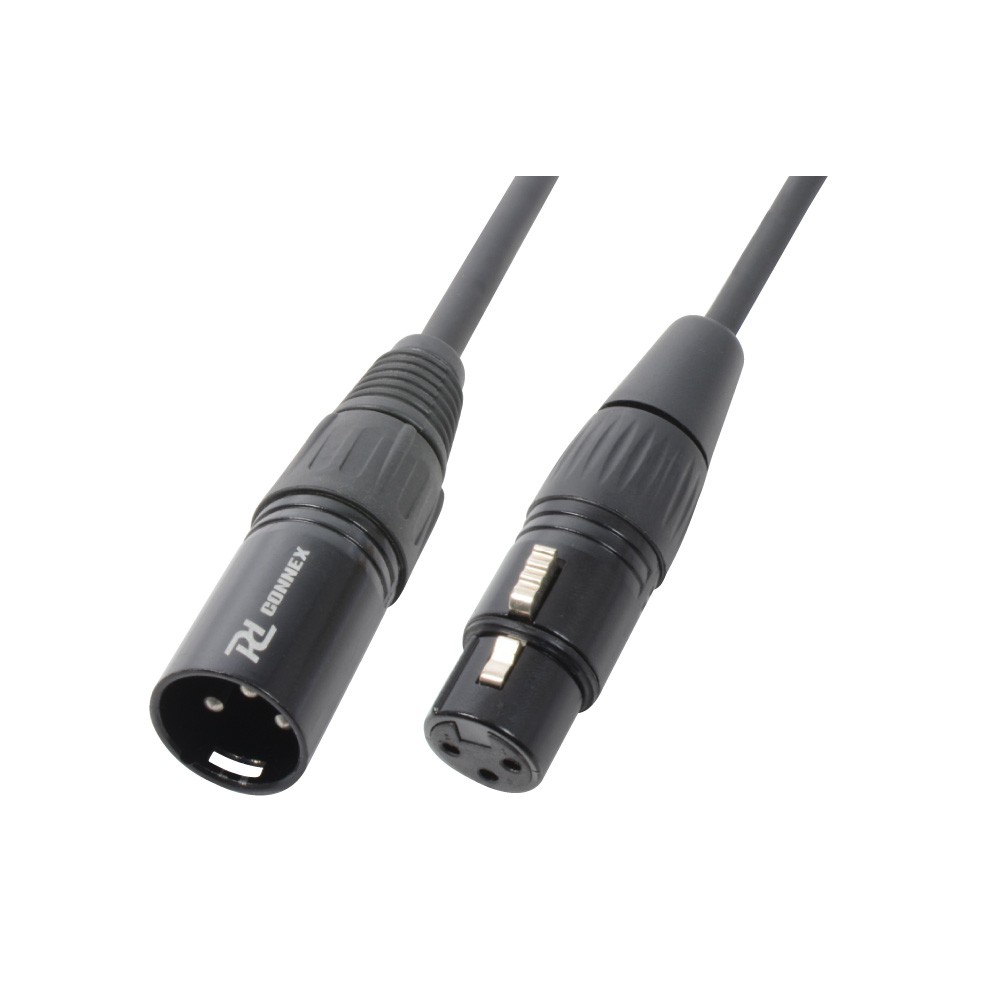 PD Connex Macho XLR- Hembra XLR, negro, 3m - DJMania