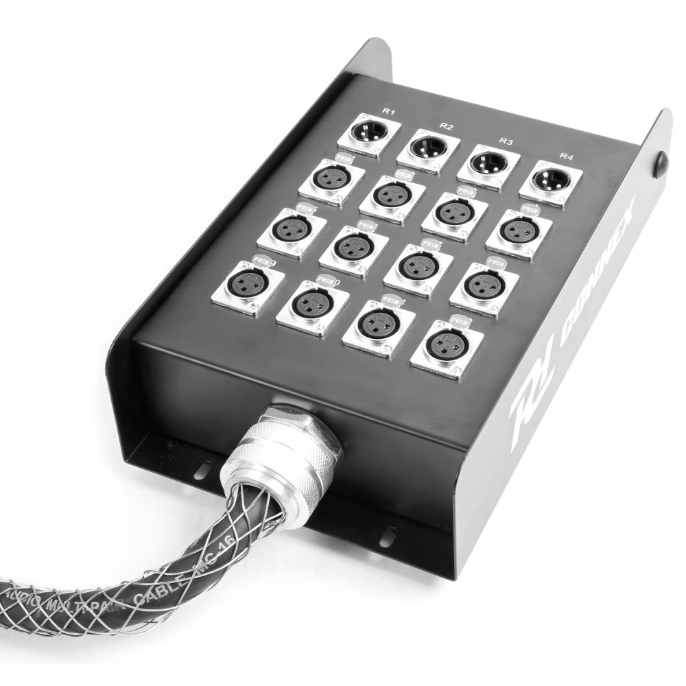 PD Connex Stage Snake 12-in 4-out XLR 30 metres - DJMania