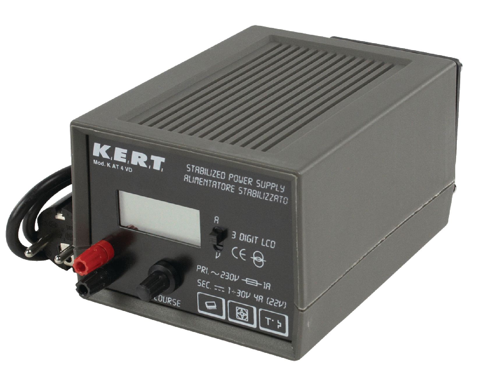 Power Converter 230 VAC - DC 1 - 30 V 4.0 A - Kert KAT4VD - DJMania