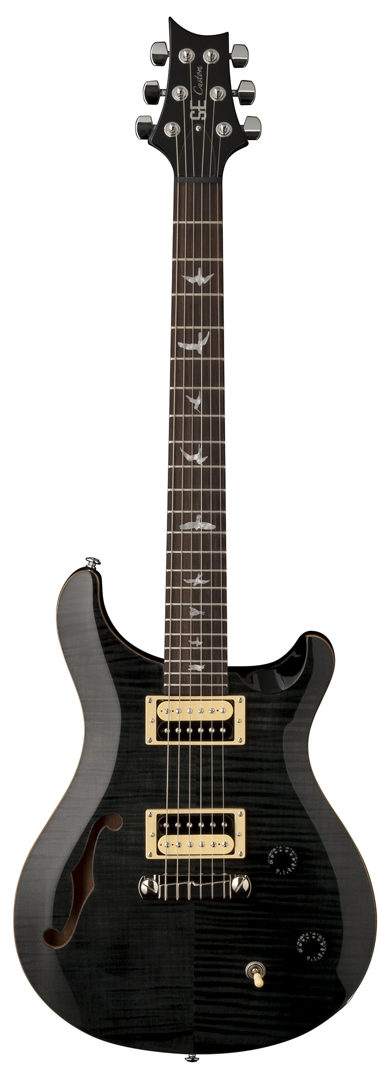 PRS Guitars SE Custom 22 Semi-hollow Grey Black - DJMania