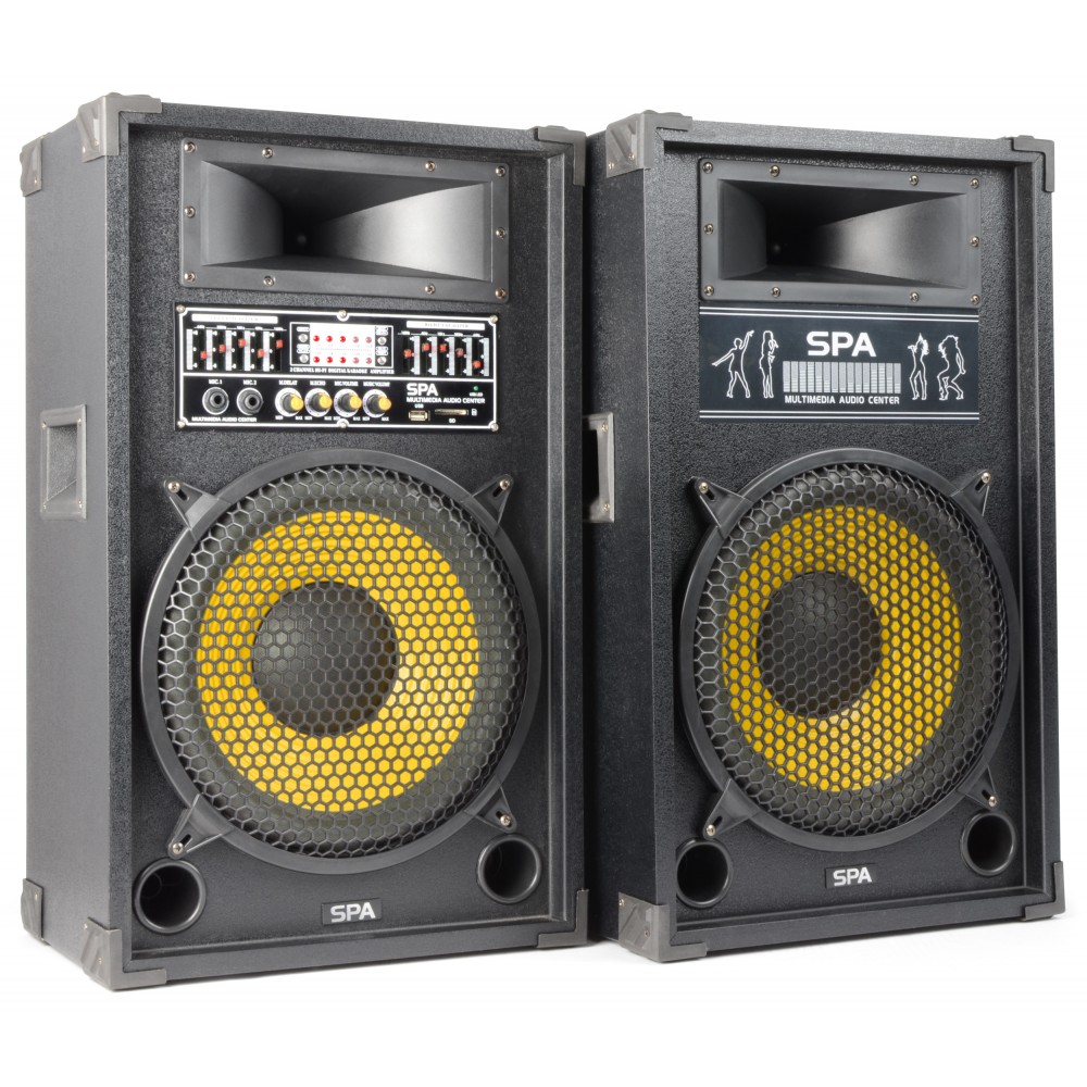 SkyTec SPA1200Y Sistema Altavoces Activo 12" karaoke SD/USB/MP3 - DJMania