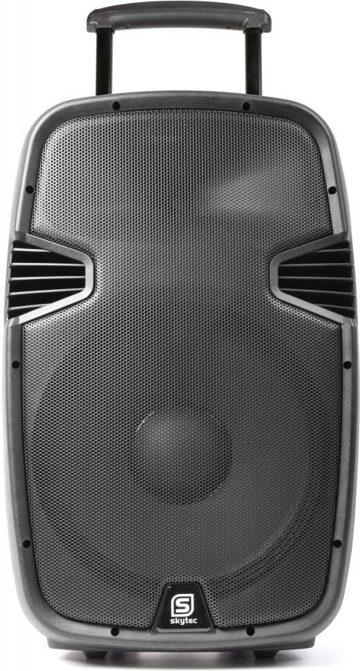 VonyX SPJ-PA915 Bafle movil activo ABS 15" 2 micros VHF/USB/MP3 - DJMania