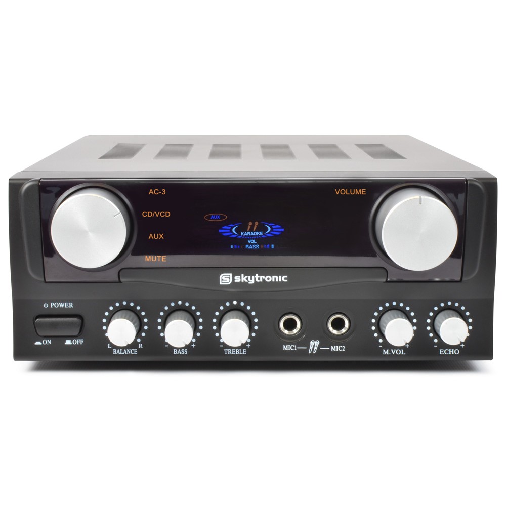 SkyTronic Amplificador Karaoke con Display Negro - DJMania