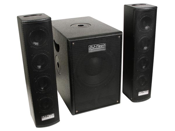 DJ TECH SOUND SYSTEM - 280 WATT PORTABLE PA SYSTEM - DJMania