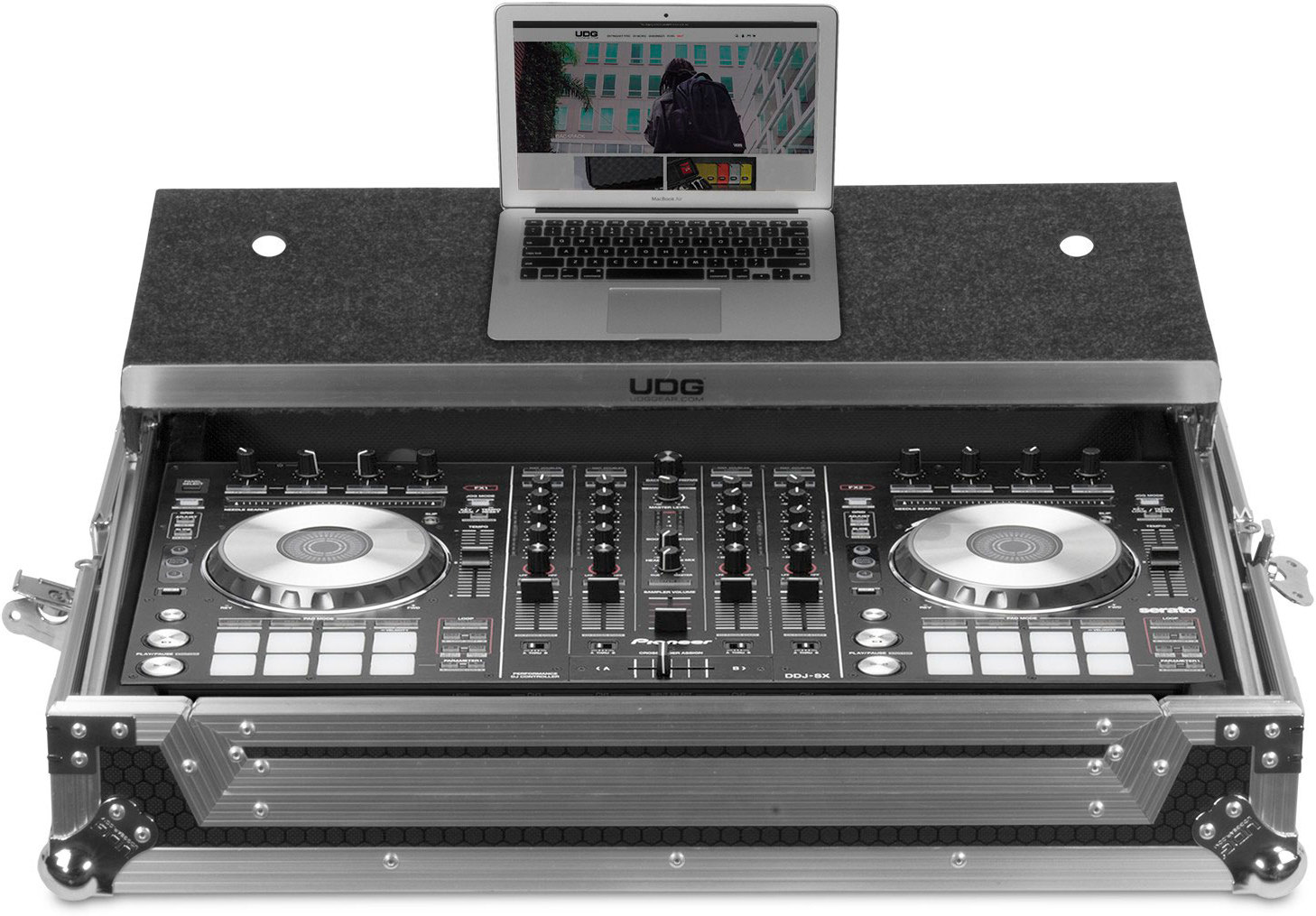 UDG FlightCase Pioneer DDJ-RX / SX / SX2 / SX3 Silver Plus - DJMania