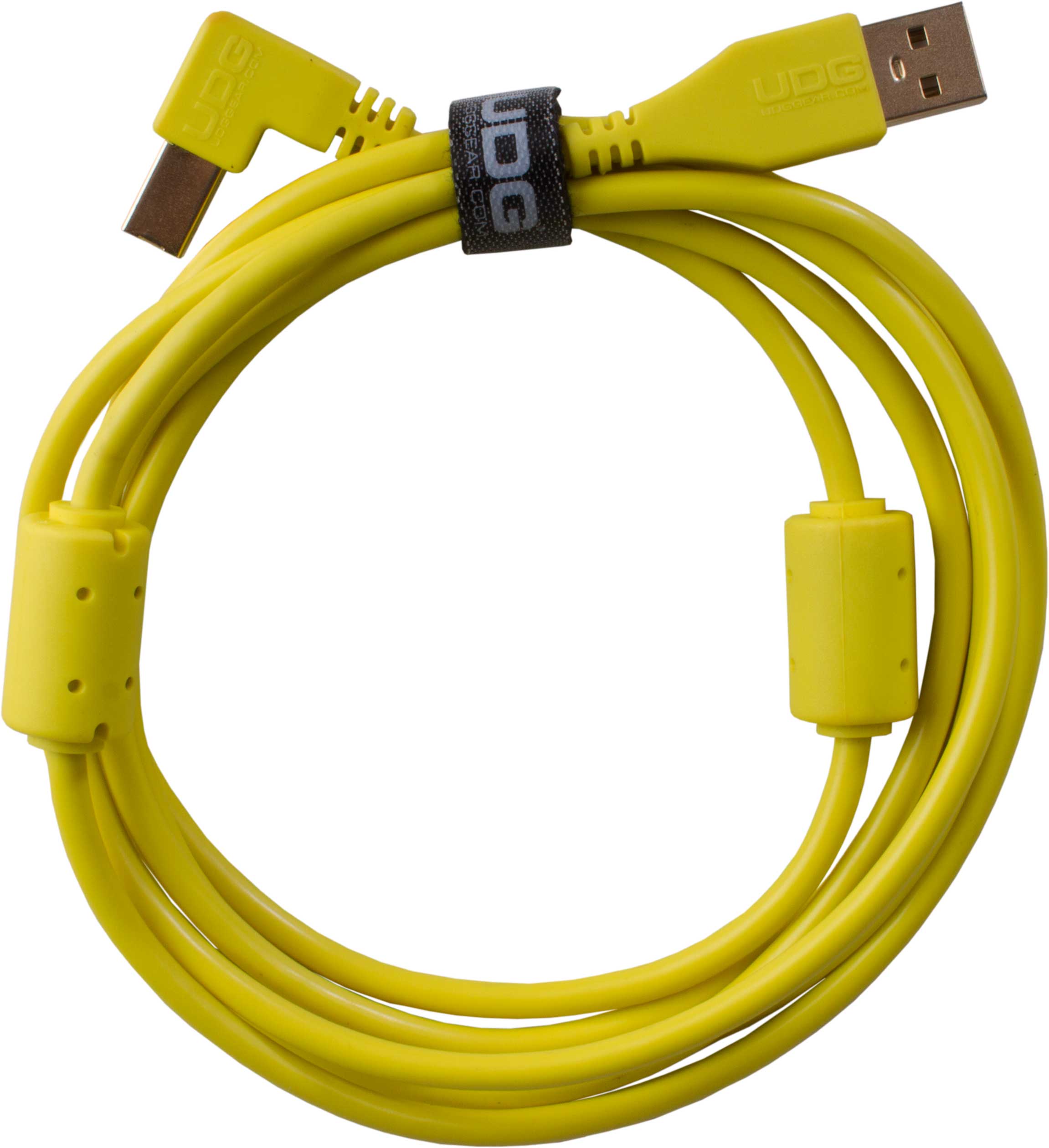 UDG Ultimate Cable USB 2.0 A-B - Amarillo - Acodado 3 metros - DJMania